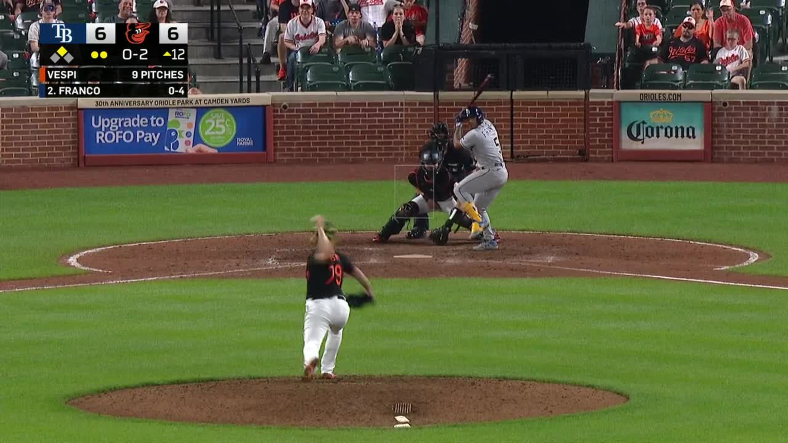 Nick Vespi's MLB debut