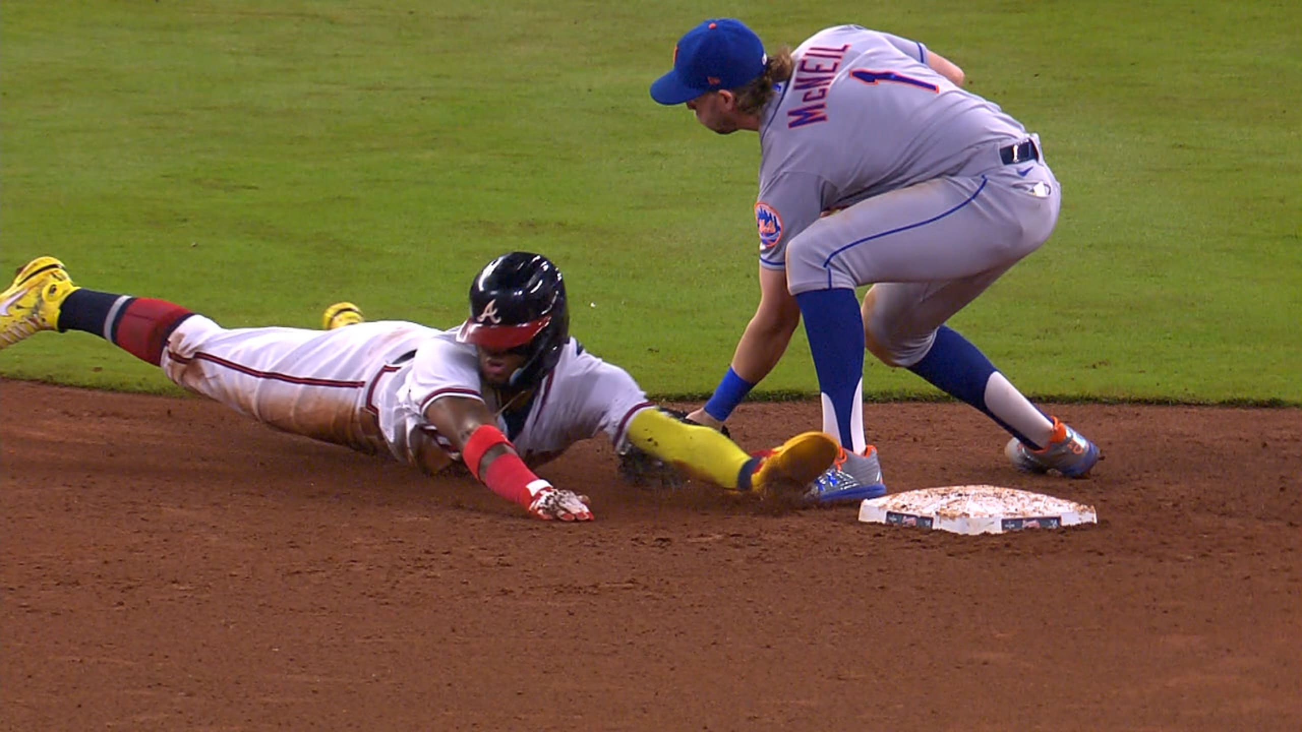 McCann gets Acuña Jr. stealing