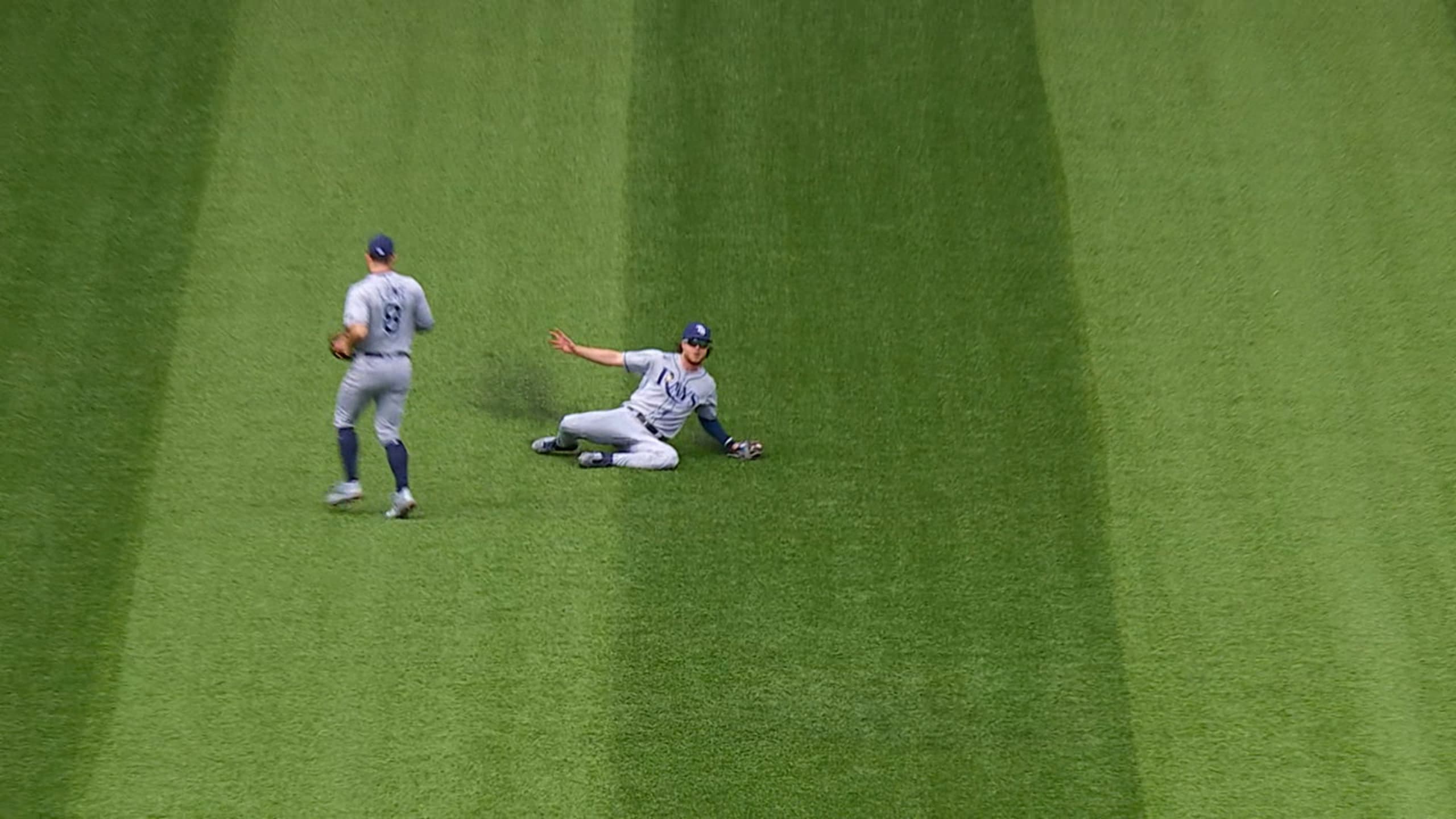 Brett Phillips' sliding catch