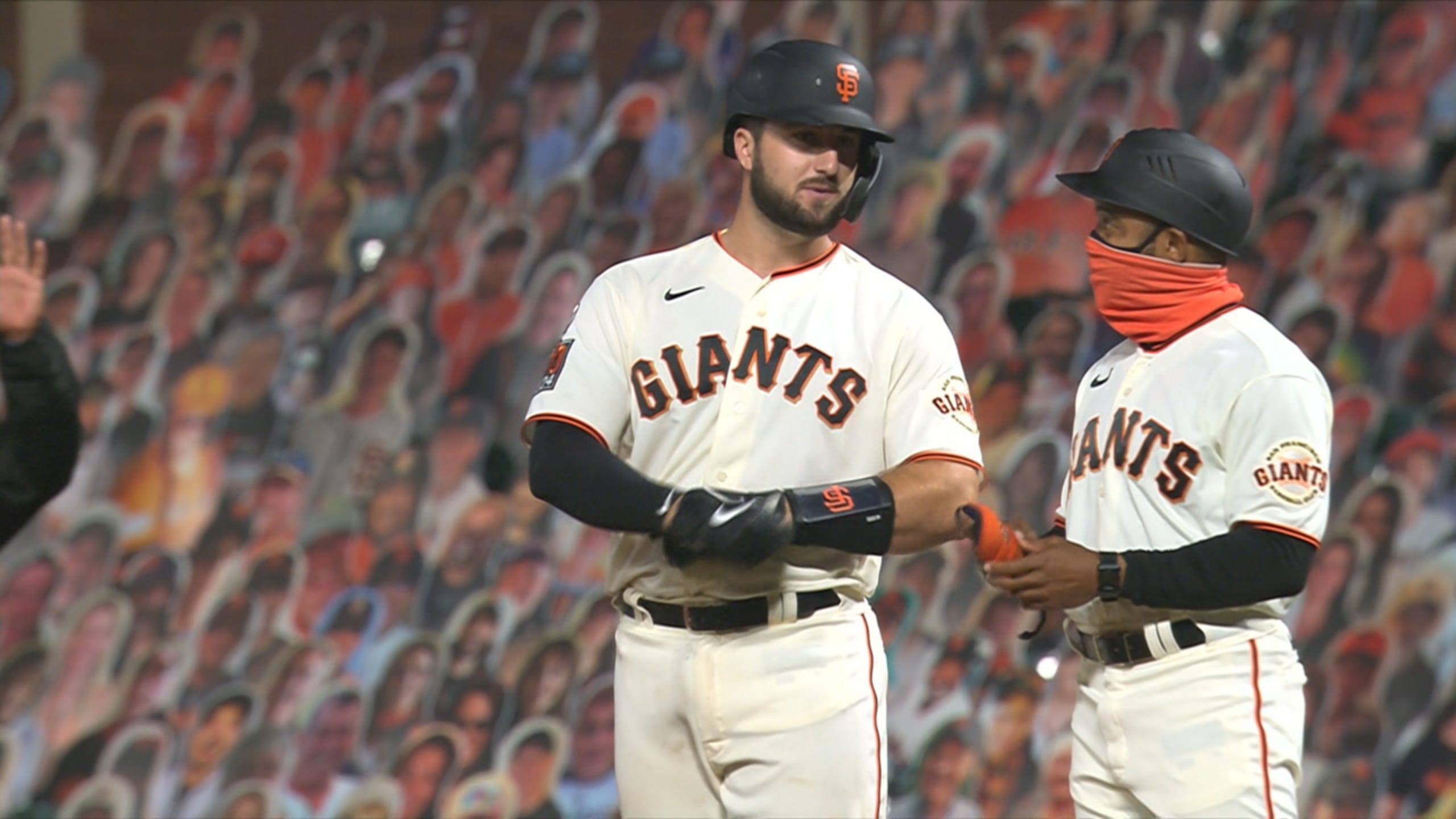 Joey Bart drives in Belt