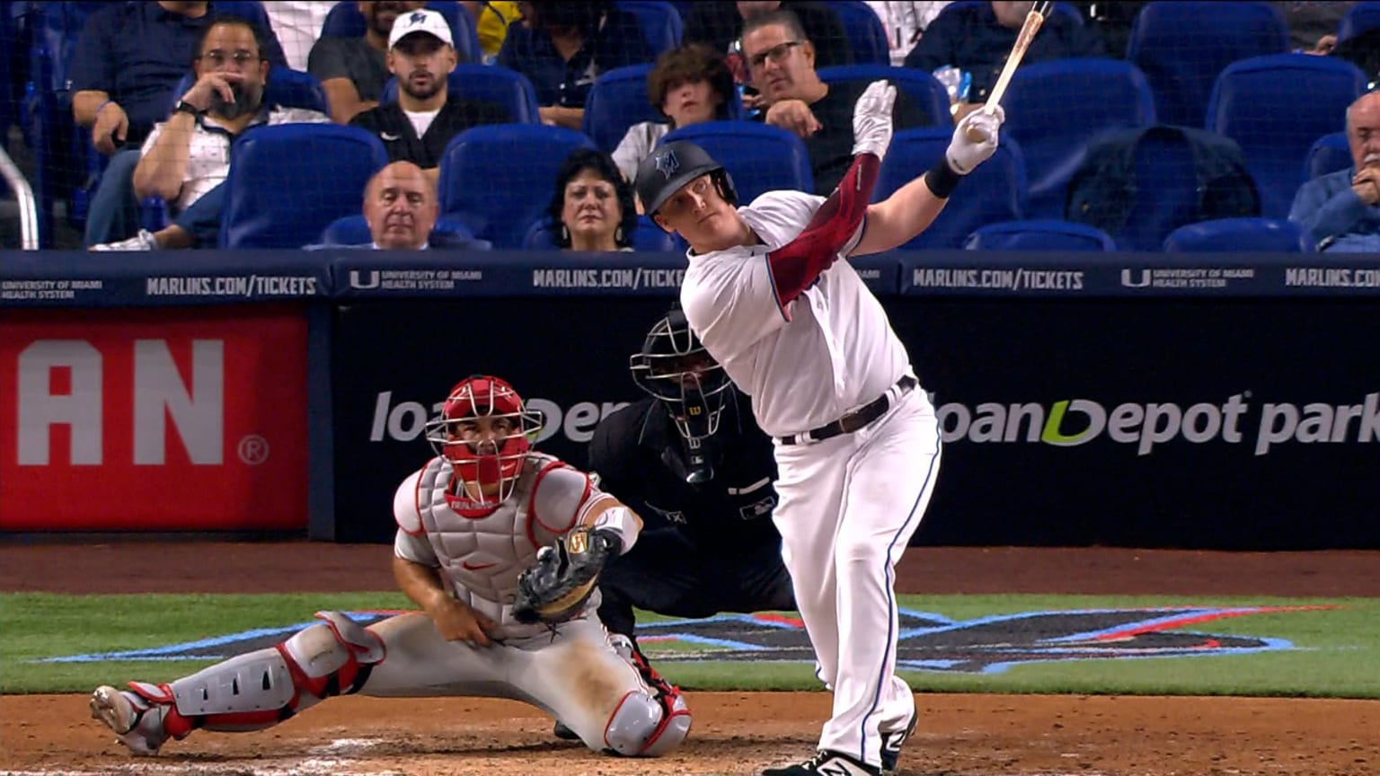 Garrett Cooper smashes a solo home run | 04/14/2022 | MLB.com