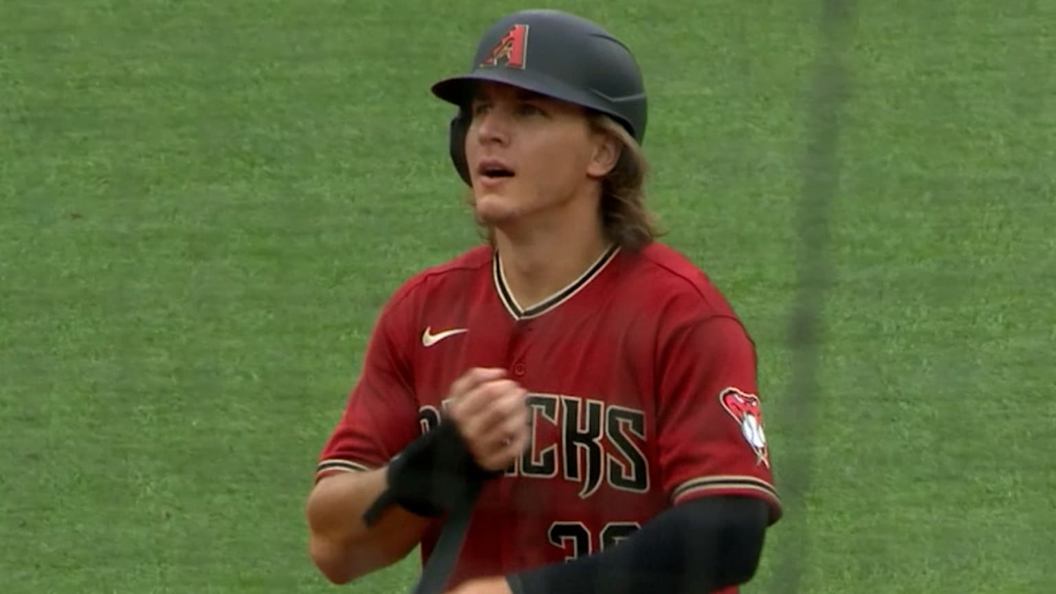 Jake McCarthy earns his first big league hit | 08/29/2021 | Arizona ...