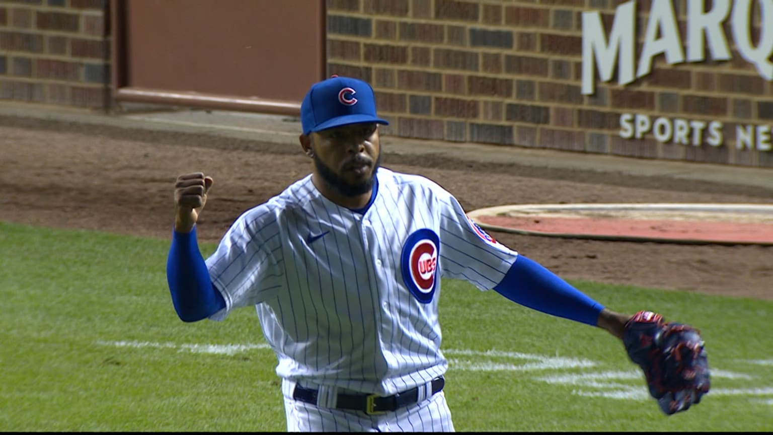Dylan Carlson pops out to end the game | 08/17/2020 | Tampa Bay Rays