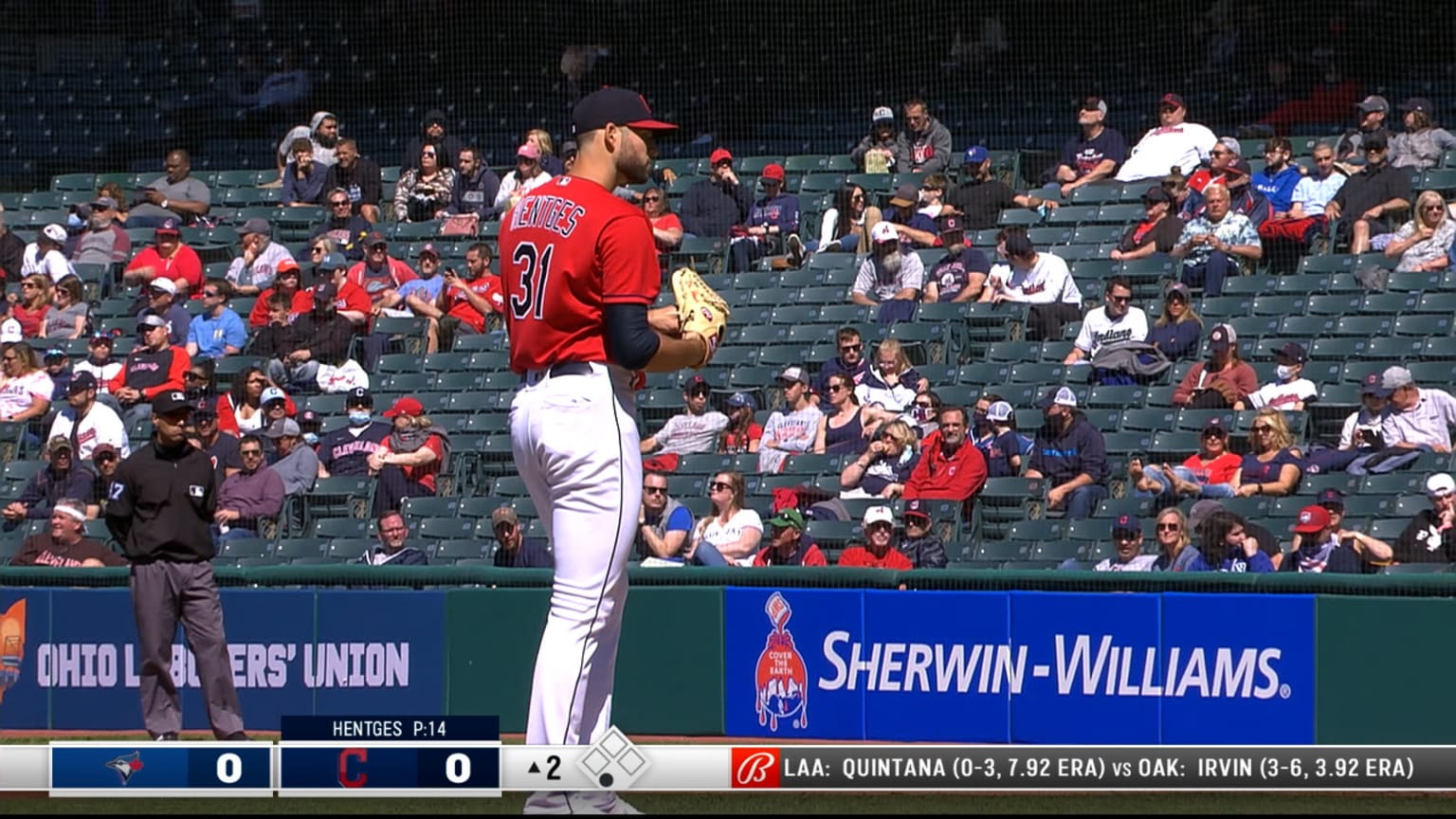 Sam Hentges fans Teoscar Hernández in the 2nd | 05/30/2021 | Cleveland ...