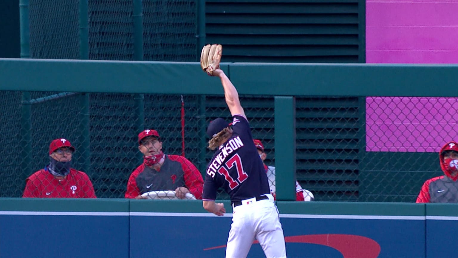 Andrew Stevenson makes a tough catch in left field | 09/22/2020 ...
