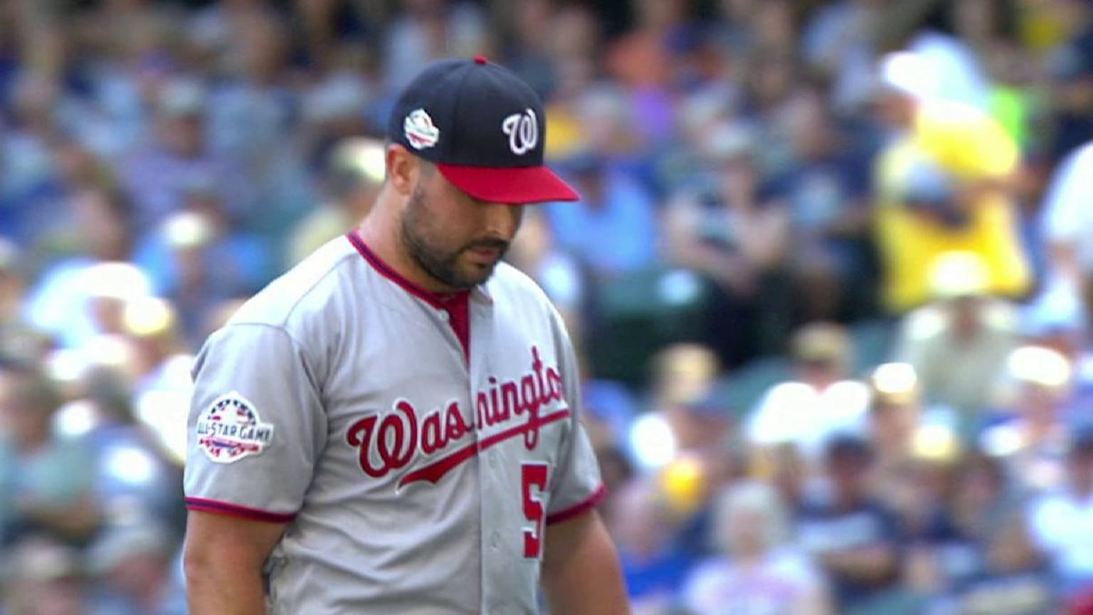 WSH@MIL: Roark strikes out Miller for 10th K of game | 07/25/2018 ...