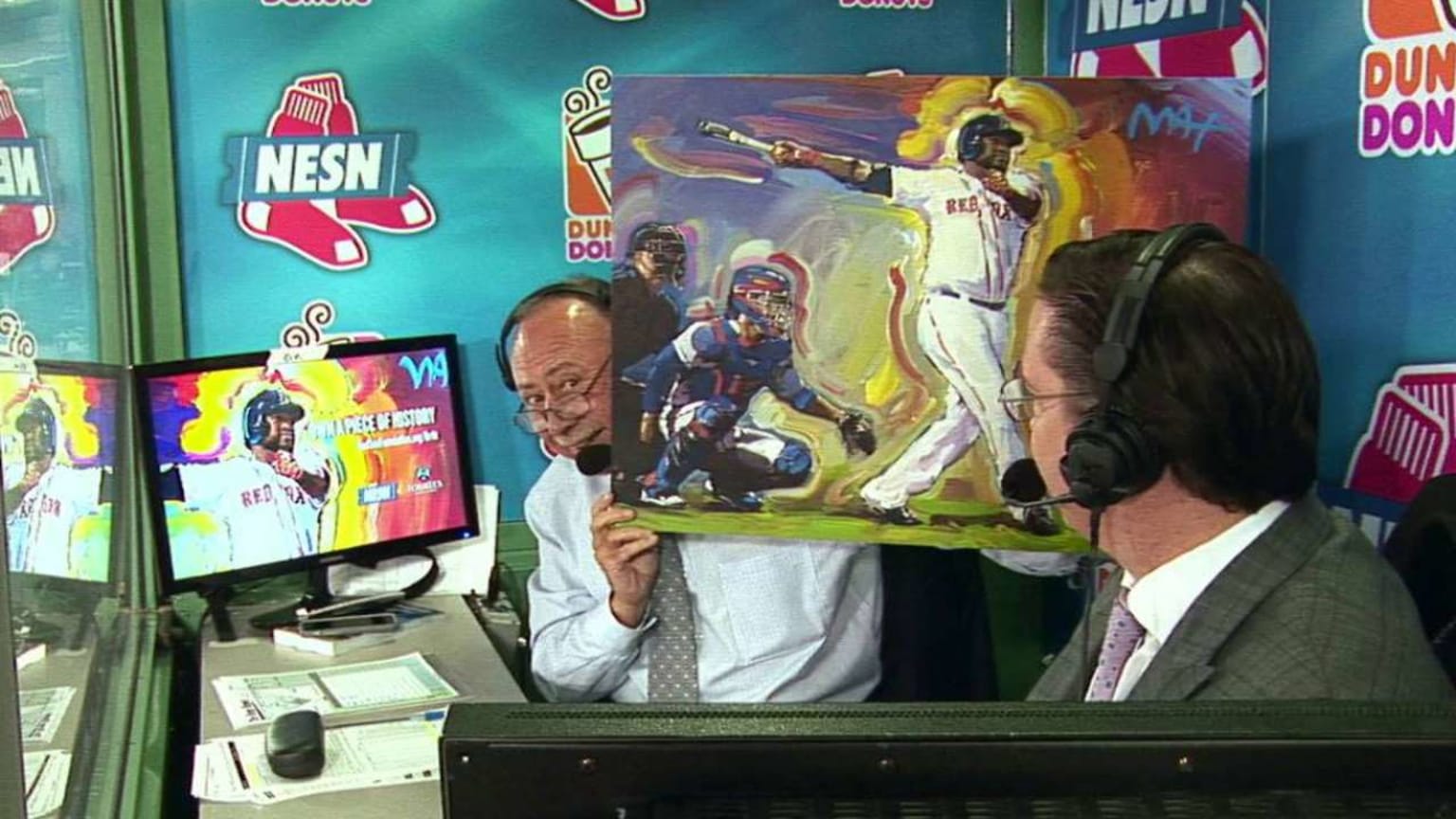 TOR@BOS: Red Sox's booth shows off Big Papi painting | 10/01/2016 | MLB.com