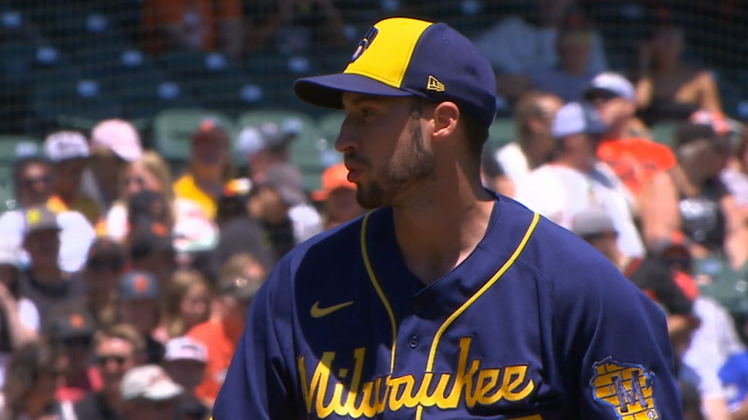 Aaron Ashby poncha a 2 en mala salida | 17/07/2022 | Los Brewers de ...