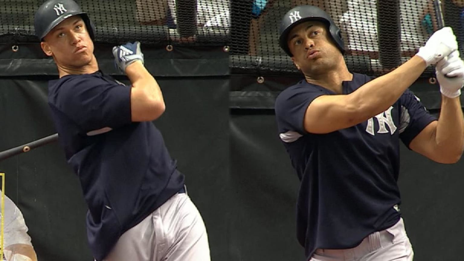 NYY@TB: Judge, Stanton hit towering flies in BP | 07/24/2018 | MLB.com