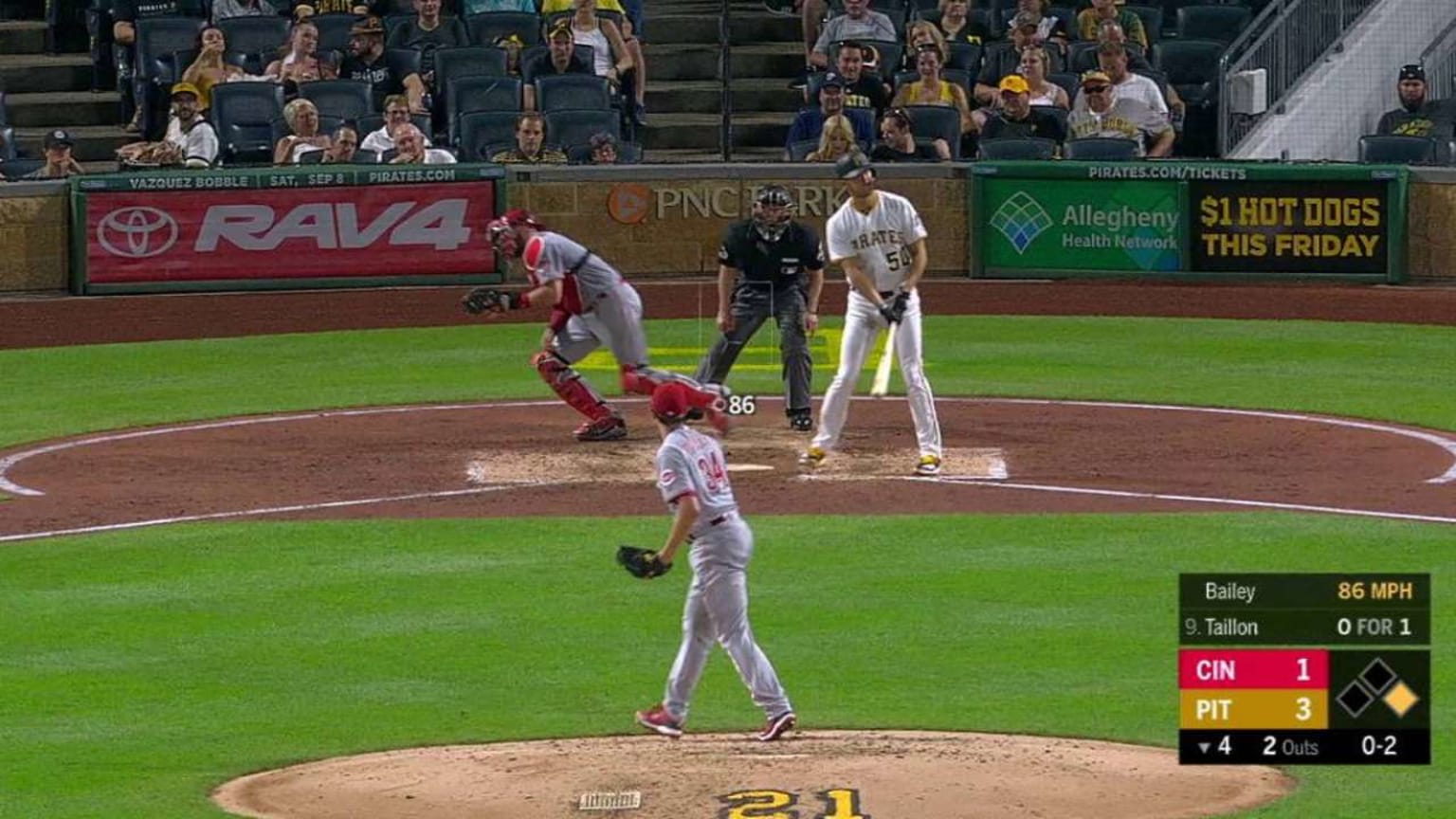 Bailey records 1,000th strikeout | 09/05/2018 | Cincinnati Reds