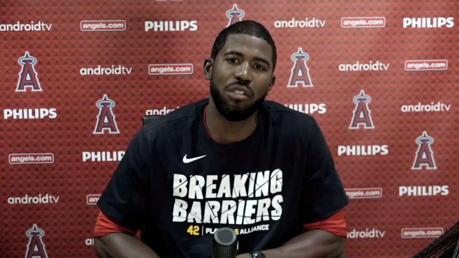 Dexter Fowler discusses Jackie Robinson Day | 04/16/2021 | Los Angeles ...