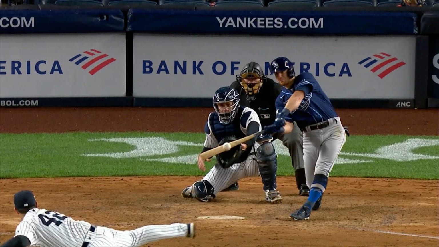 Mike Brosseau drills an RBI double to left field | 04/16/2021 | Tampa ...