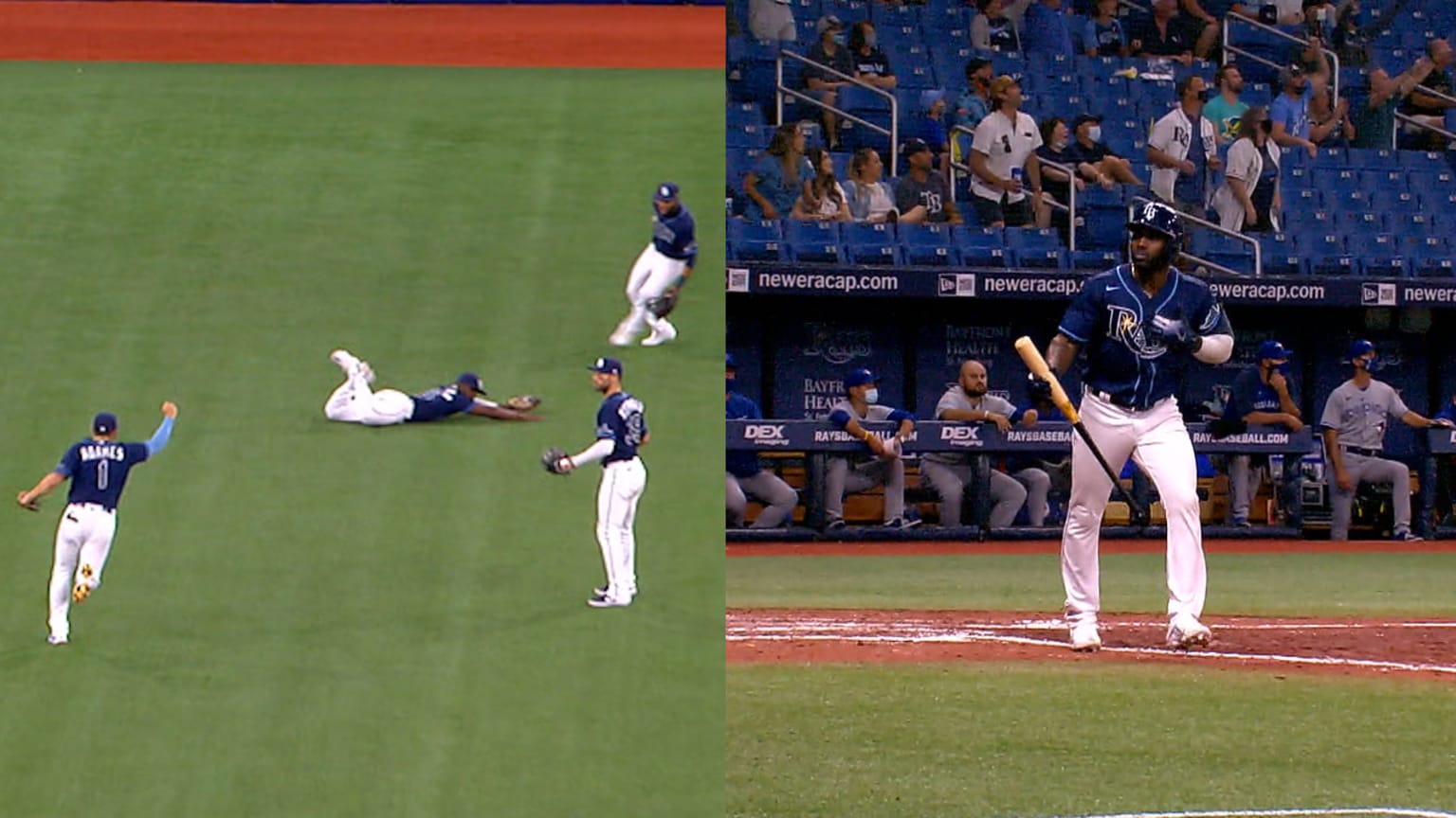 Arozarena's eventful 5th inning | 04/23/2021 | MLB.com