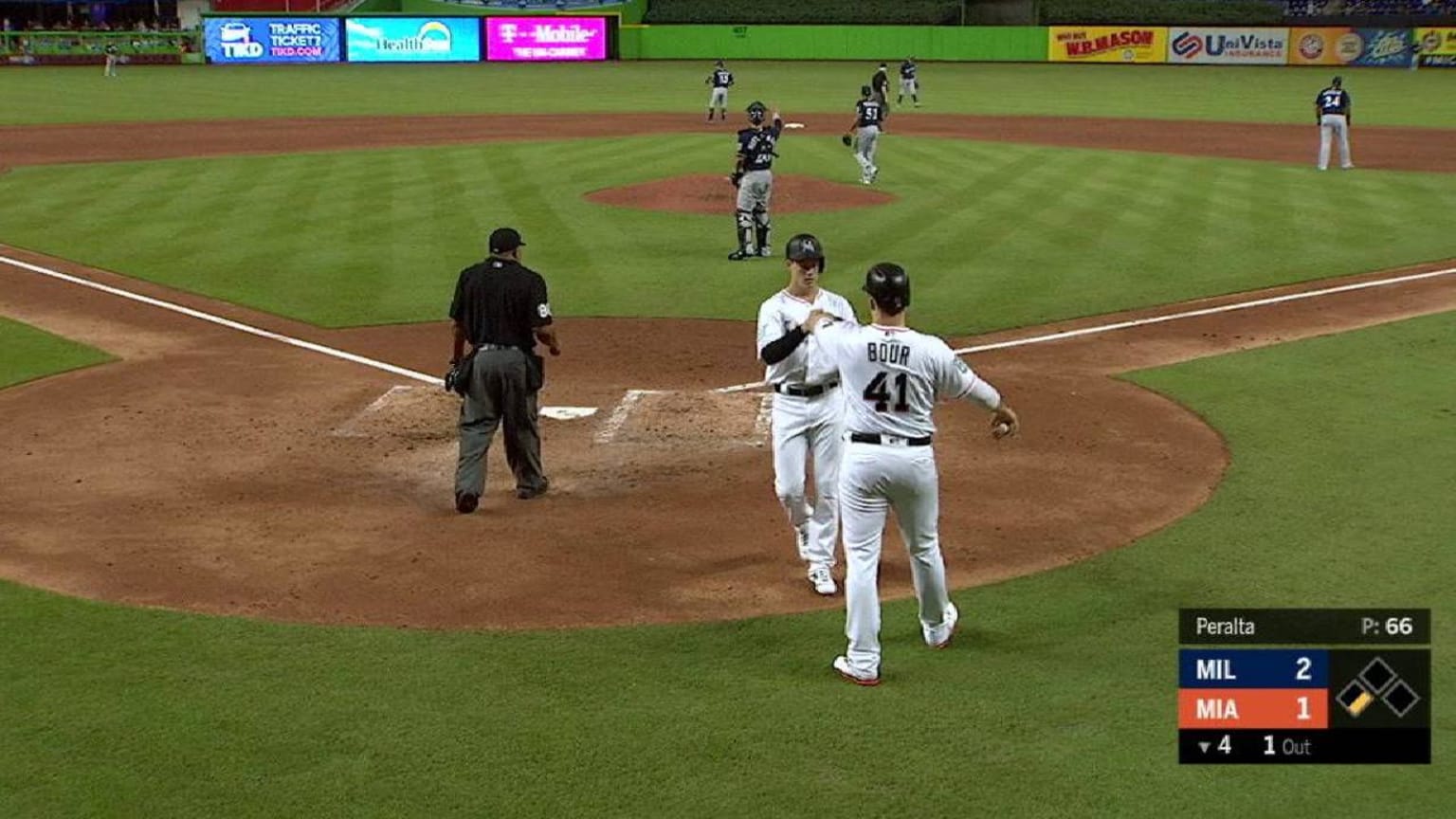 MIL@MIA: Castro plates Anderson with a sacrifice fly | 07/11/2018 ...