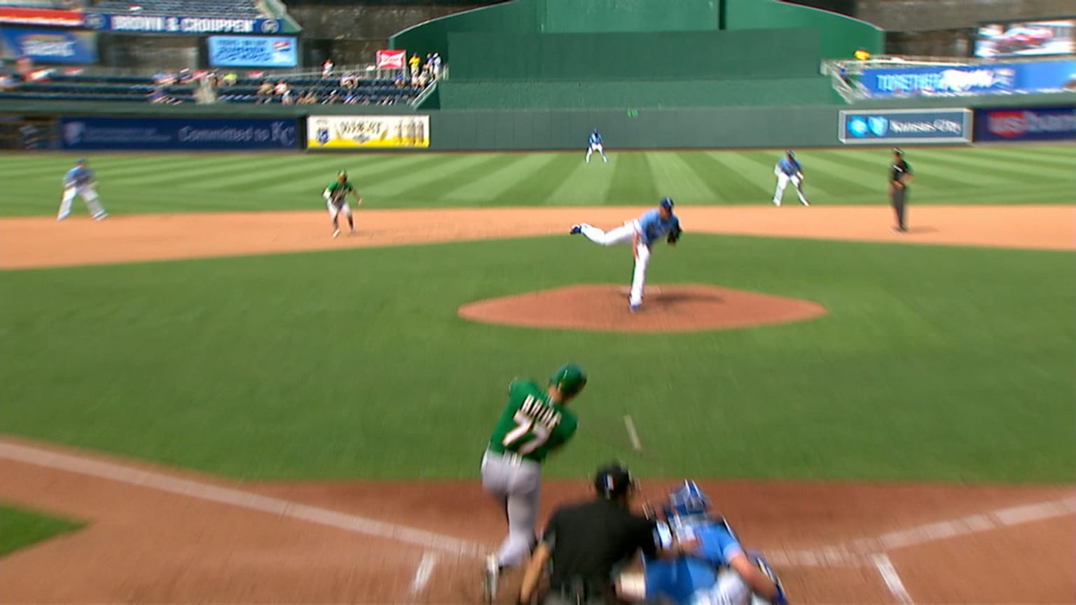 Jonah Bride earns first MLB RBI against the Royals | 06/25/2022 | Athletics