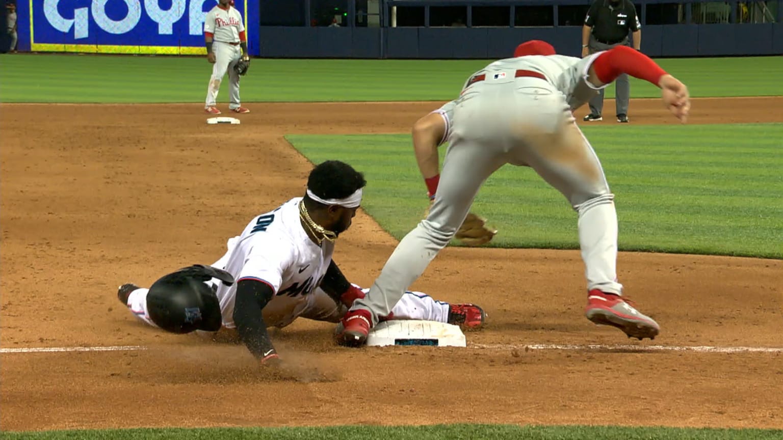 Monte Harrison is ruled safe at third after review | 09/10/2020 ...