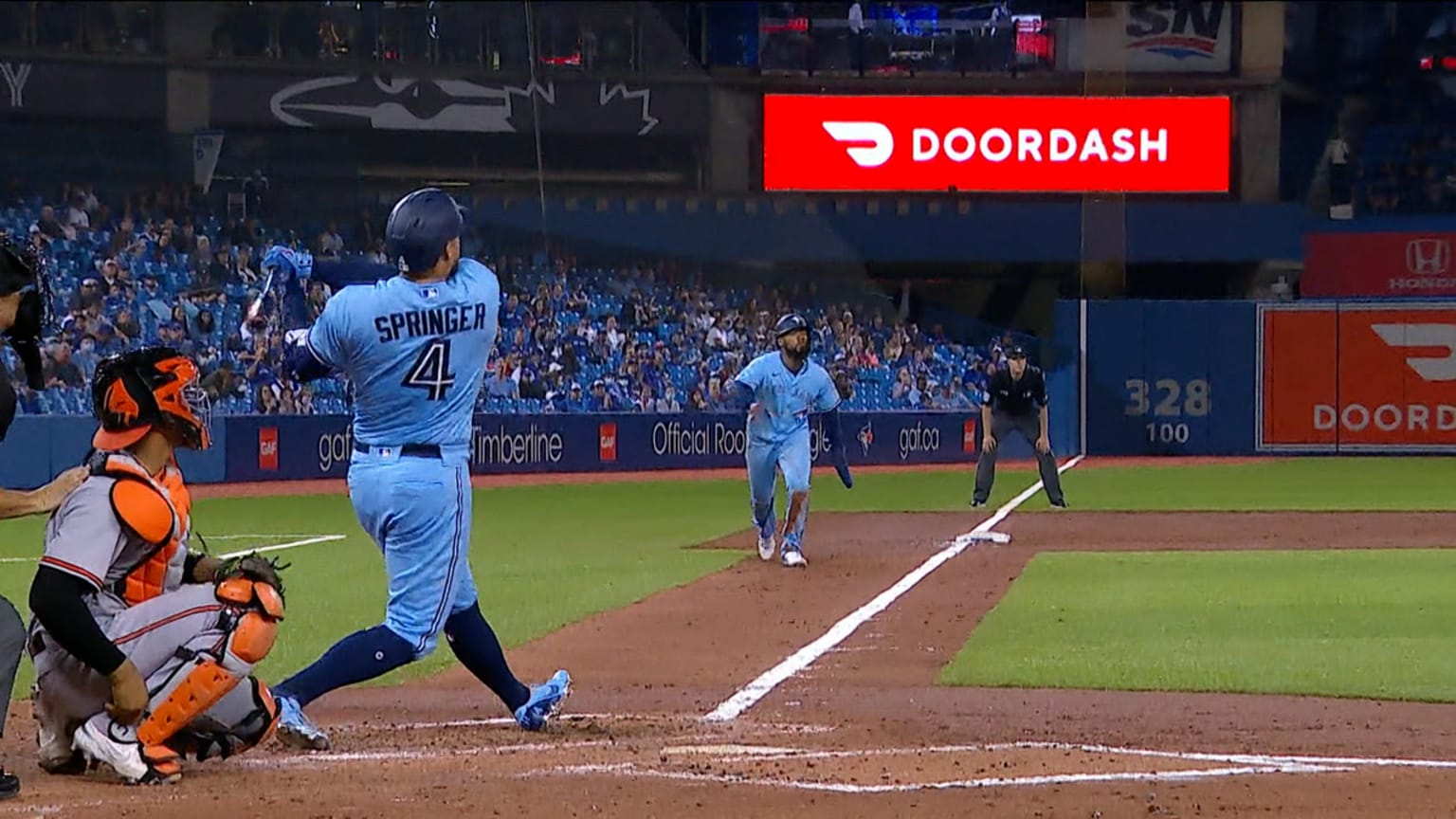 George Springer crushes a grand slam to left-center | 10/03/2021 | St ...