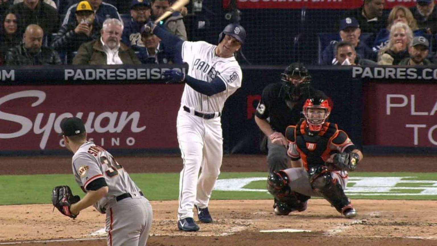 SF@SD: Richard pinch-hits, notches Padres' only knock | 04/12/2018 ...