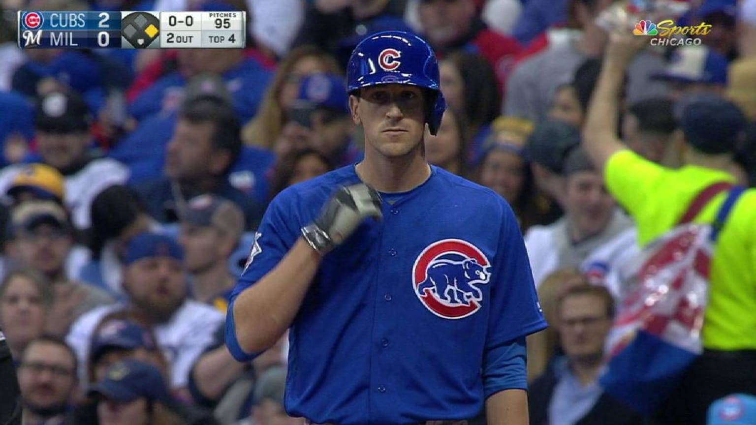 Hendricks' first hit of 2018 | 04/06/2018 | MLB.com