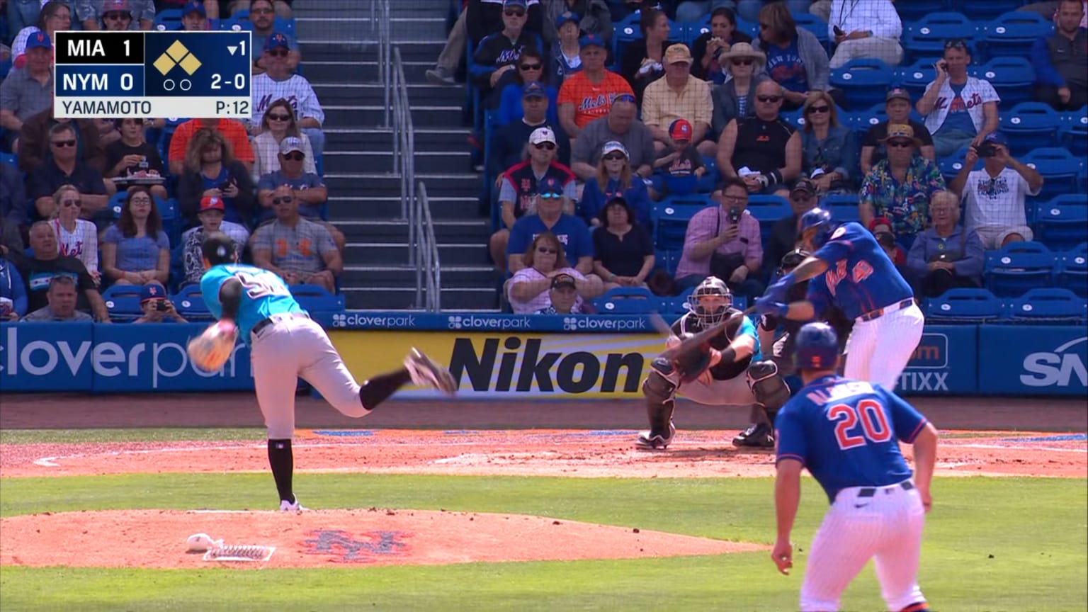 Wilson Ramos scores two on ground-rule double | 02/22/2020 | New York Mets