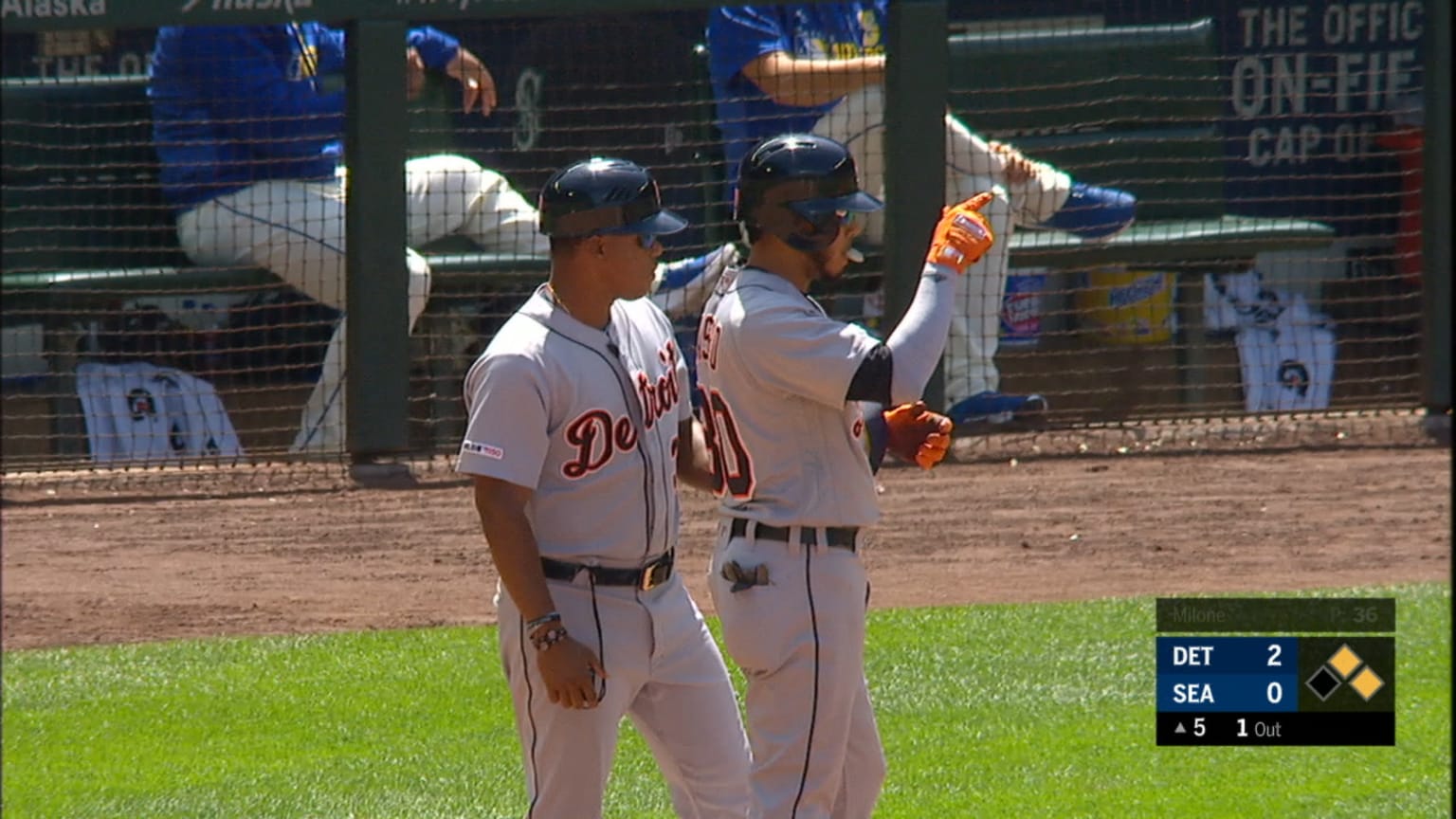 DET@SEA: Castro plates Stewart with single to right | 07/28/2019 ...