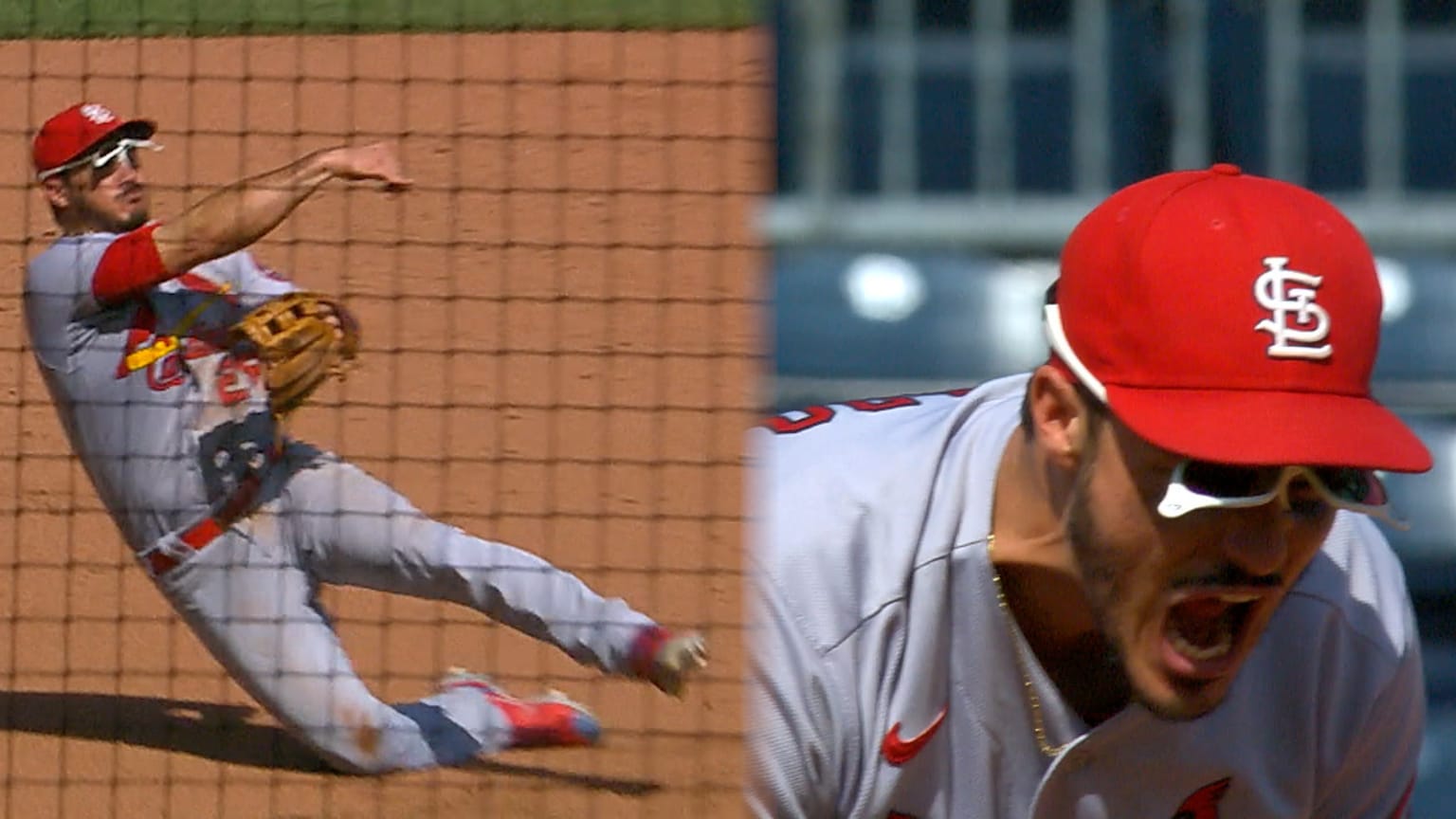 Arenado makes a diving stop and throw from his knees | 08/29/2021 | St ...