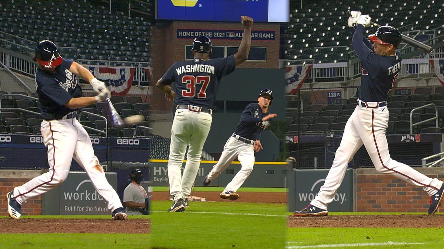 Braves storm back with eight runs in the 8th inning | 07/21/2020 ...