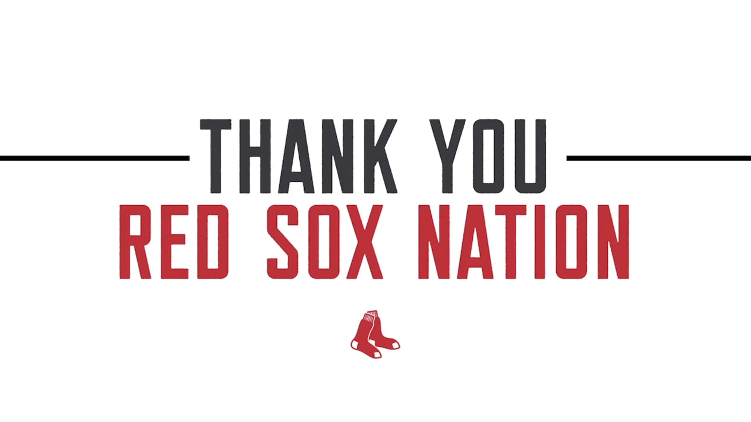 Thank you Red Sox fans | 09/29/2019 | Boston Red Sox