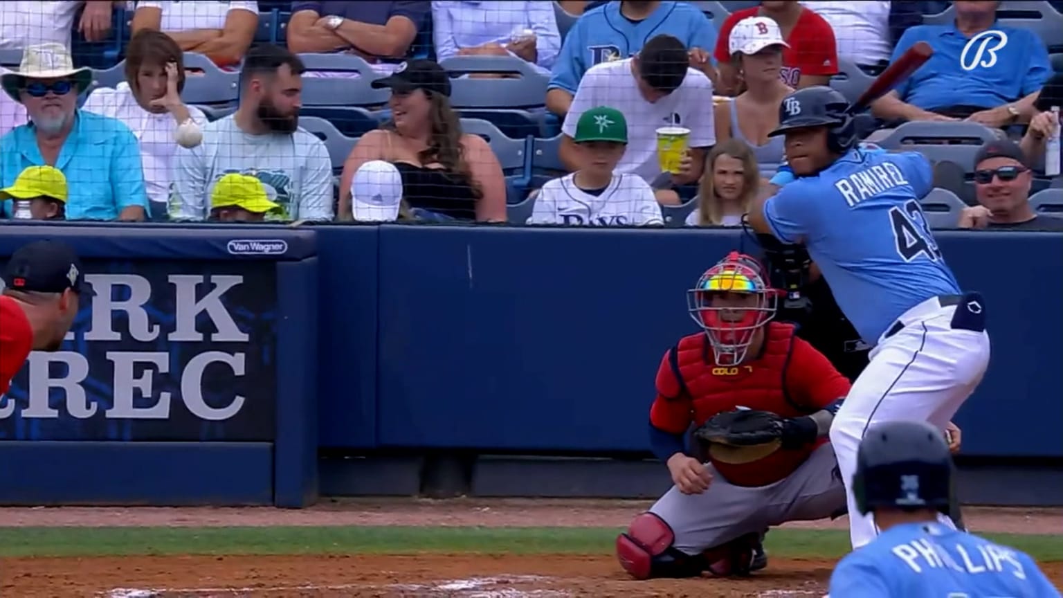 Harold Ramirez smacks a double to left field | 04/01/2022 | Tampa Bay Rays