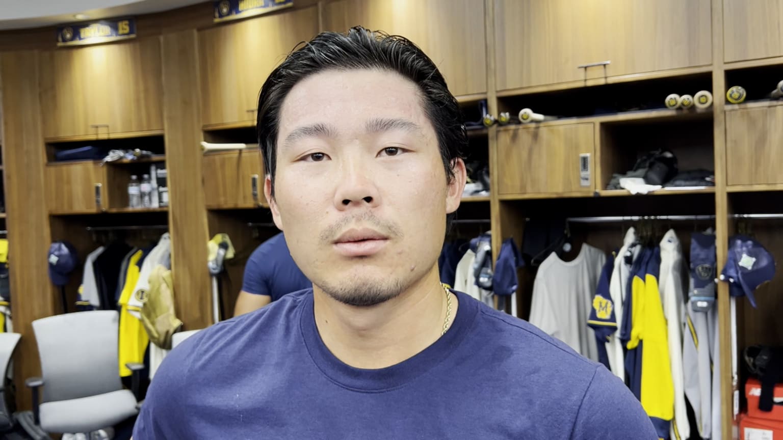 Keston Hiura on getting outfield reps this spring | 03/23/2022 ...