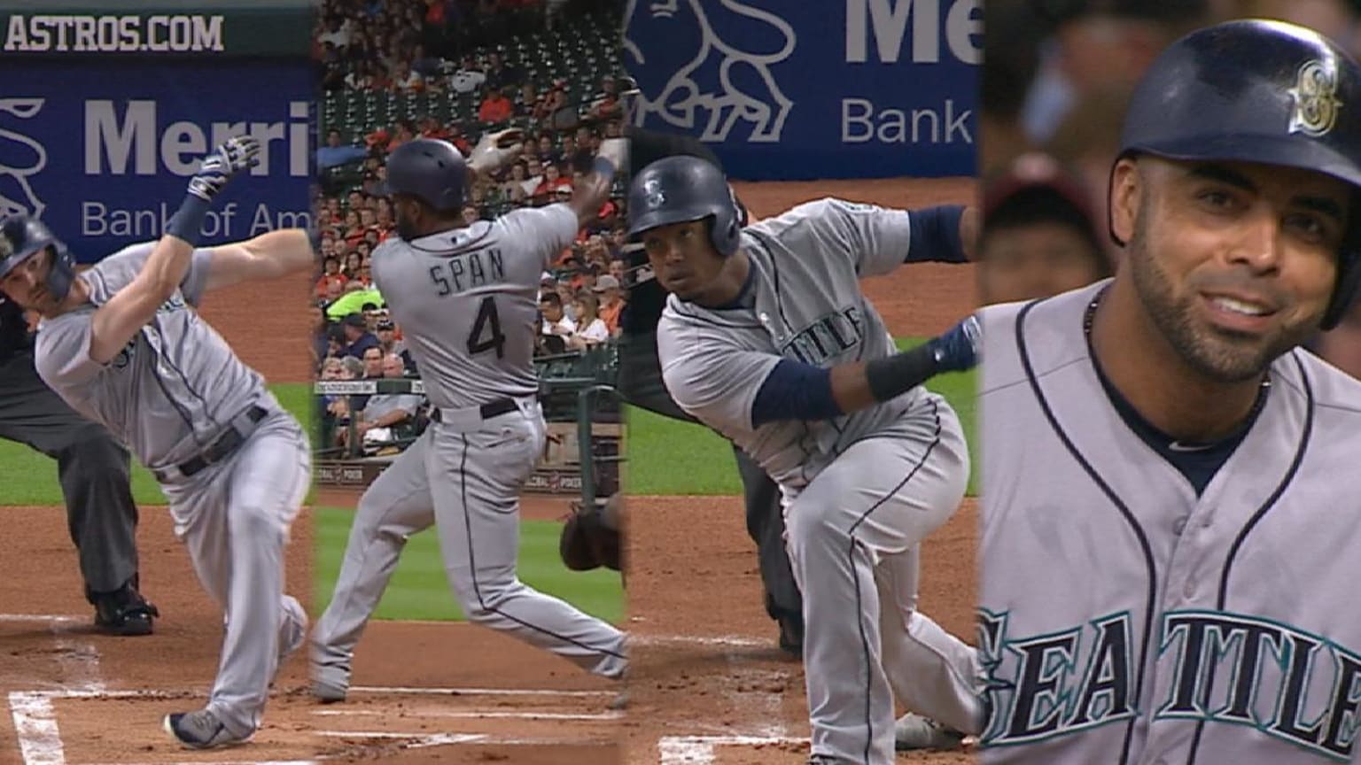 SEA@HOU: Mariners complete cycle to start the game | 08/09/2018 ...