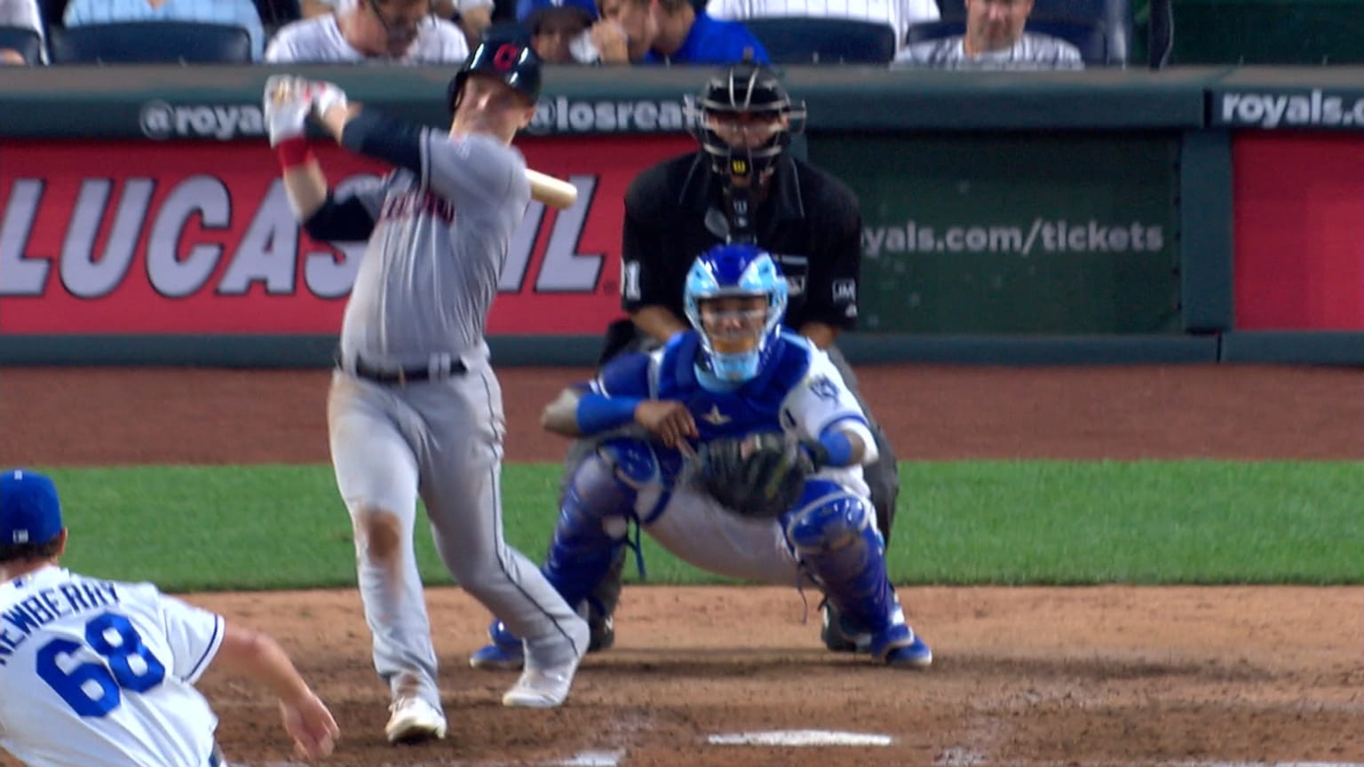 CLE@KC: Bauers rips 4 hits, collects 3 RBIs in win | 07/02/2019 ...