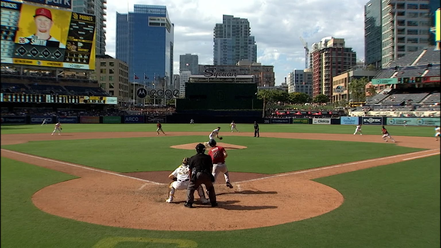 Alek Thomas crosses the plate after a throwing error | 06/22/2022 ...