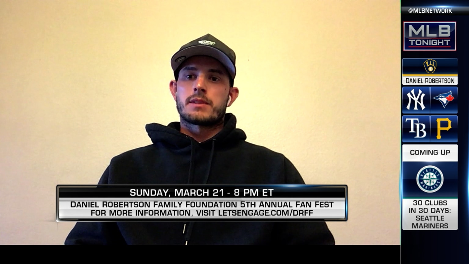 Daniel Robertson on joining Brewers, Fan Fest | 03/18/2021 | Tampa Bay Rays