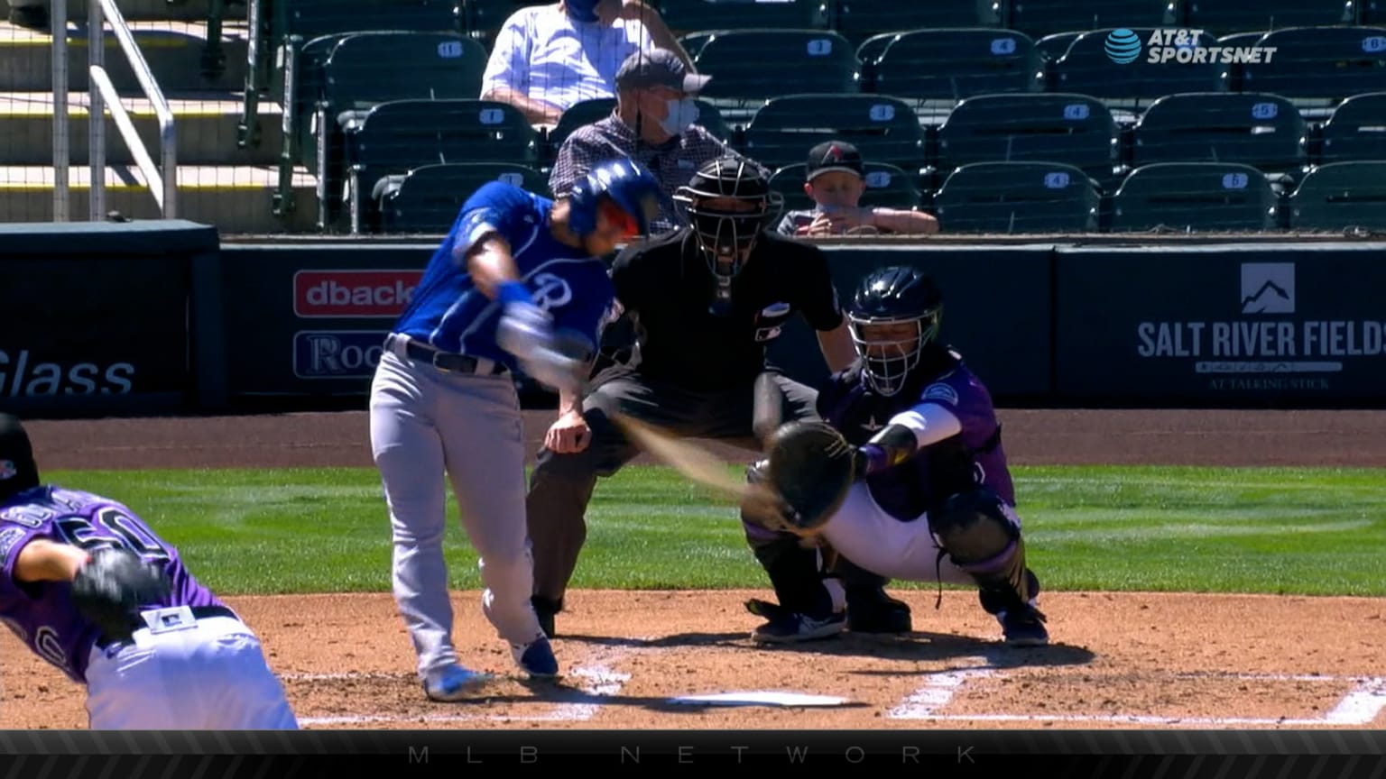 Kyle Isbel laces a double to left-center field | 03/28/2021 | Kansas ...