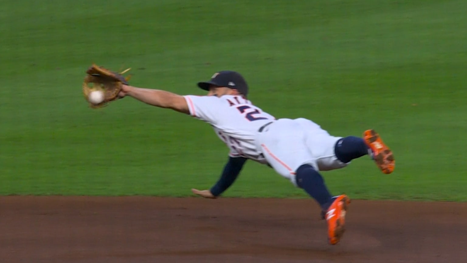 Jose Altuve makes sick diving play in the 1st | 10/22/2021 | Houston Astros