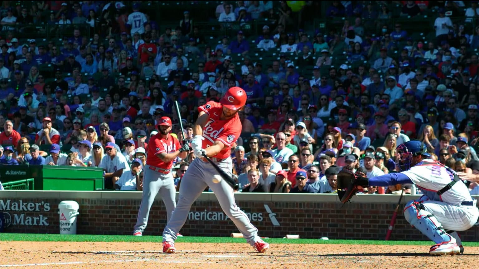 Max Schrock rips an RBI double to left field | 09/06/2021 | Cincinnati Reds