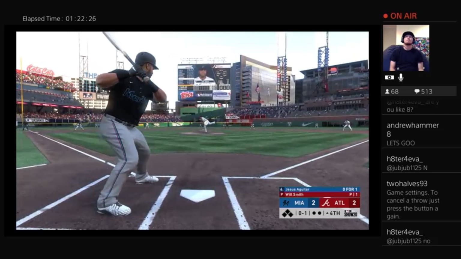 Ryne Stanek vs. Luke Jackson in MLB The Show | 04/15/2020 | Miami Marlins