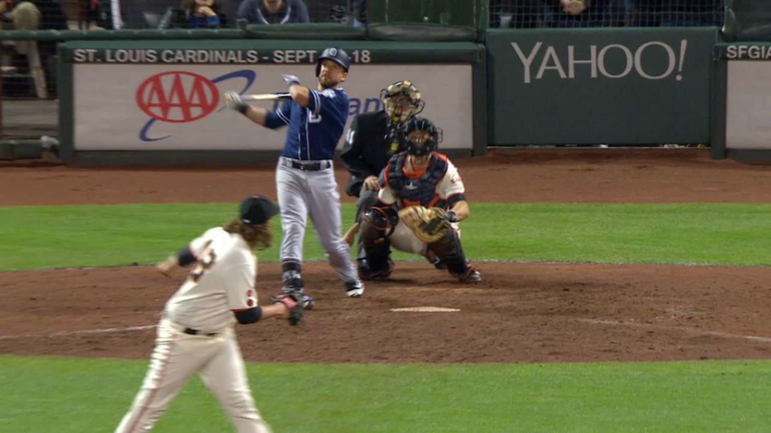 SD@SF: Padres rally for five runs in the 9th inning | 09/13/2016 | San ...