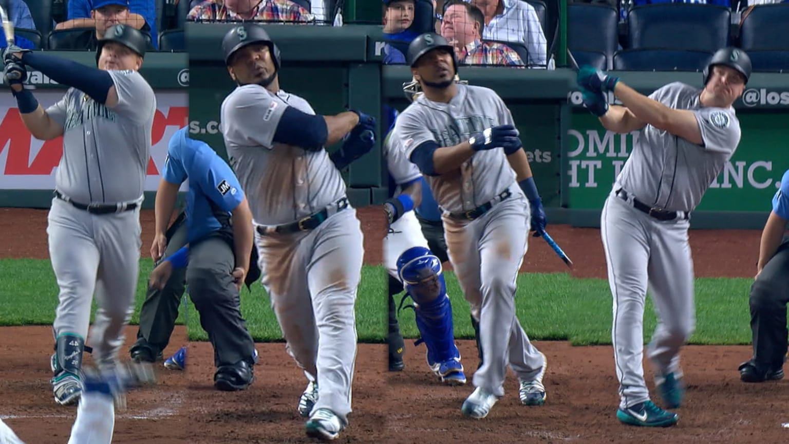 SEA@KC: Encarnacion leads Mariners' 5-homer game | 04/08/2019 | Seattle ...