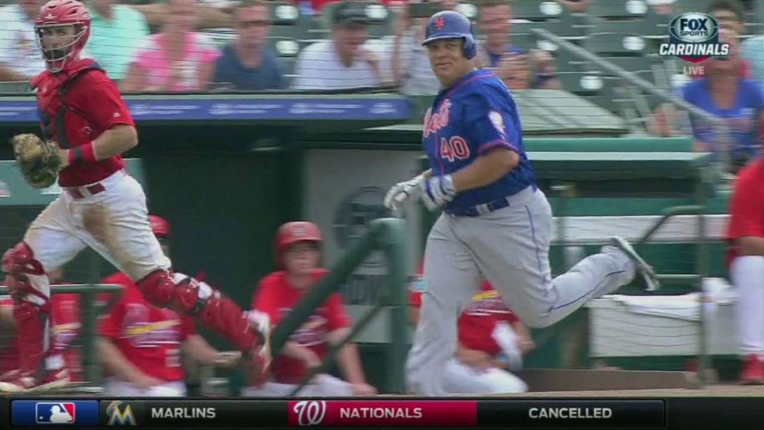 NYM@STL: Colon smiles after Tejada throws him out | 03/28/2016 | New ...