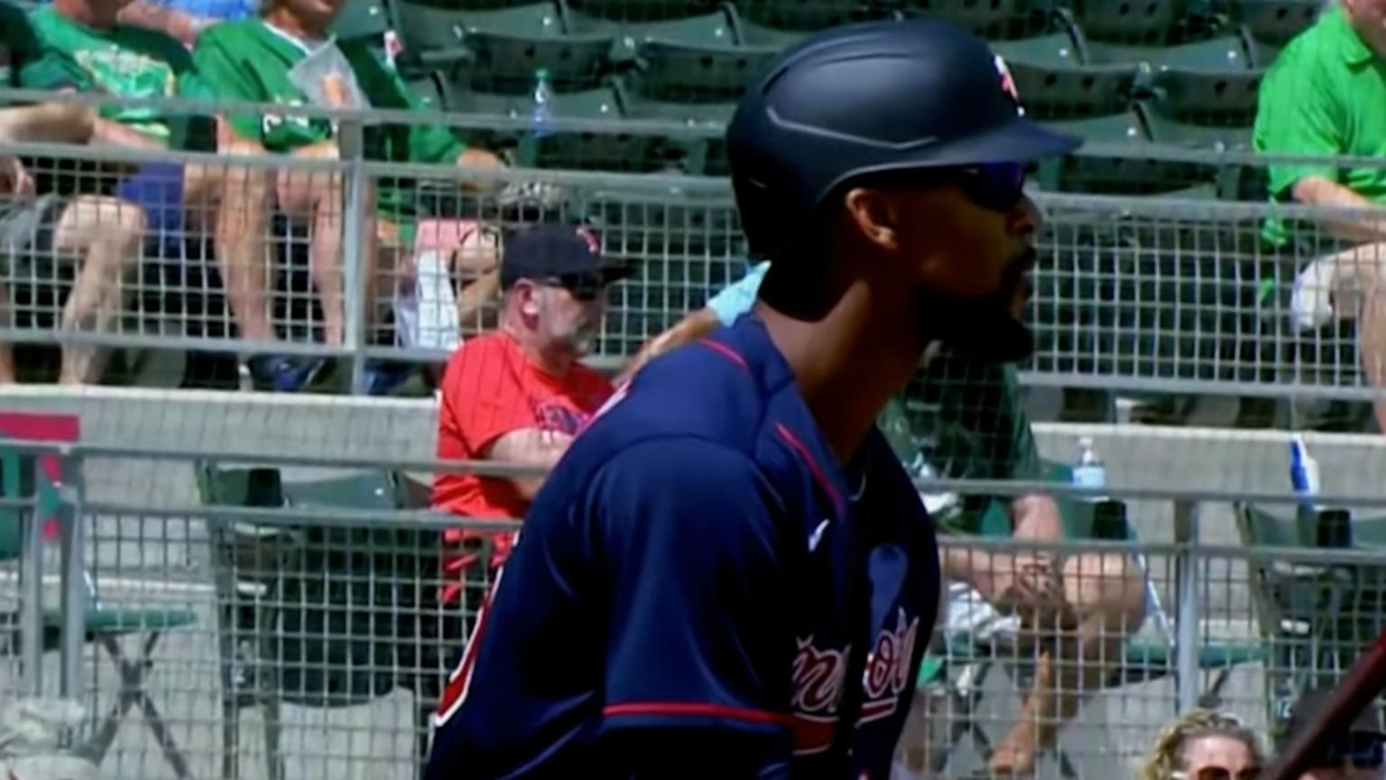 Byron Buxton rips a single and steals second base | 03/17/2022 ...