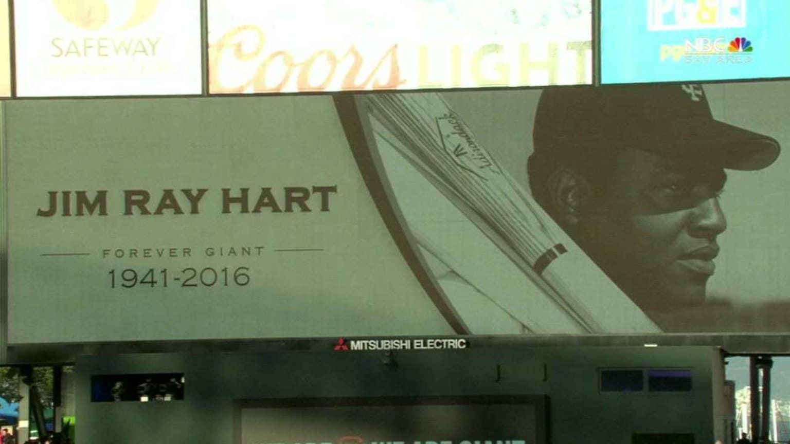 CHC@SF: Giants broadcast honors Jim Ray Hart | 05/20/2016 | New York ...