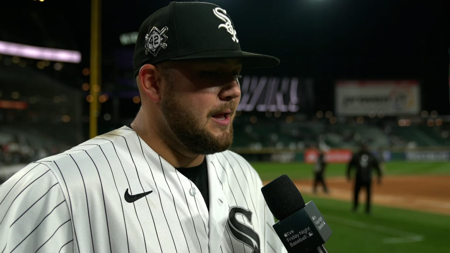 Jake Burger after his two-RBI night vs the Rays | 04/15/2022 | Chicago ...