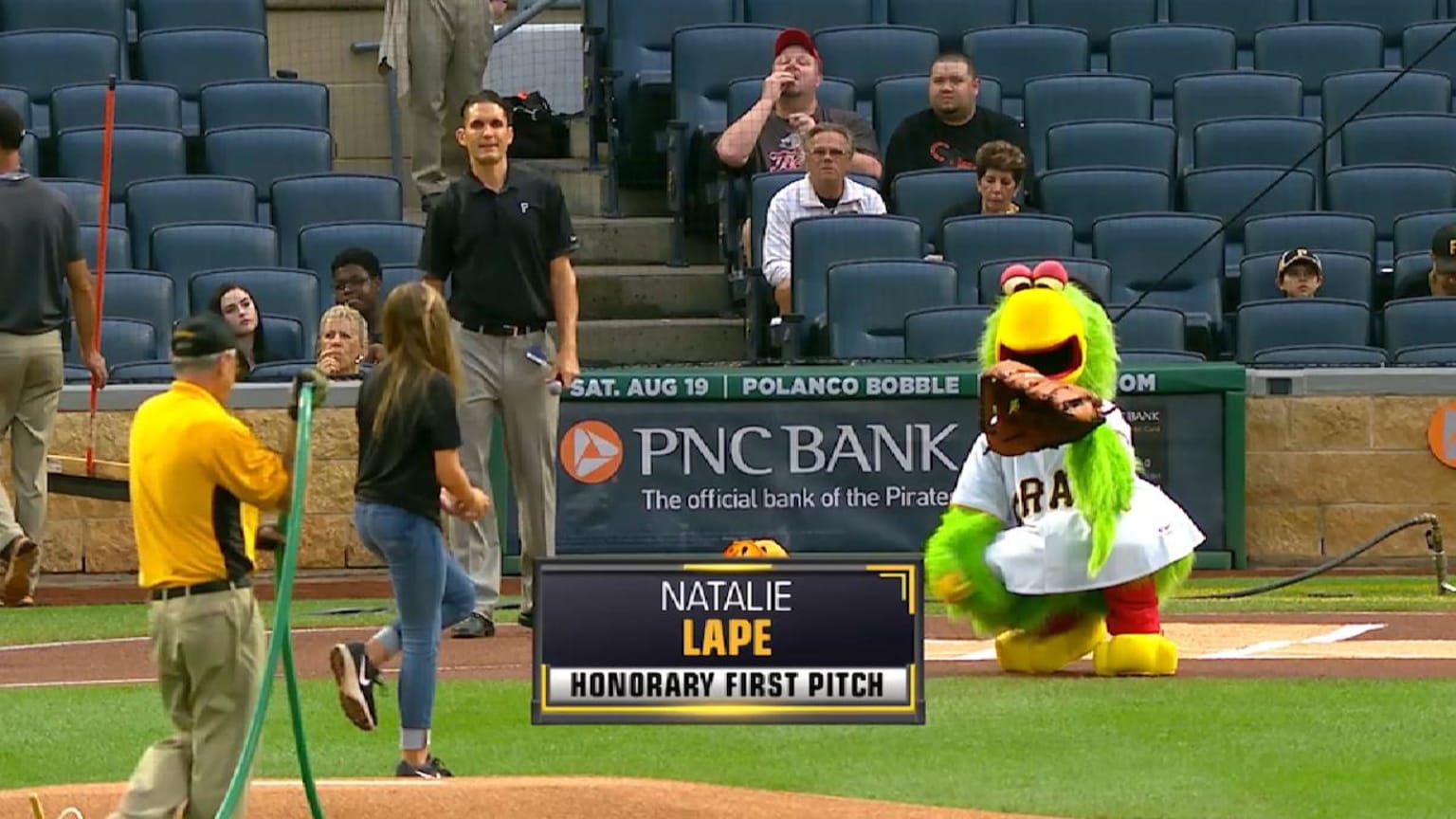 8/7/17 Pirates First Pitch: Natalie Lape | 08/07/2017 | MLB.com
