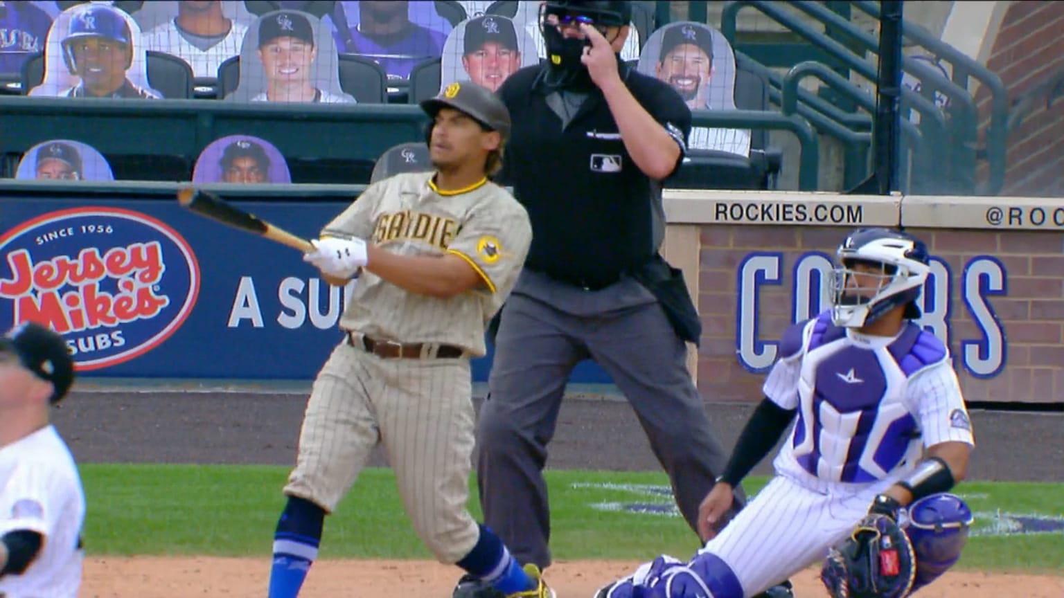 Josh Naylor whales a two-run jack to the upper deck | 08/30/2020 | San Diego Padres