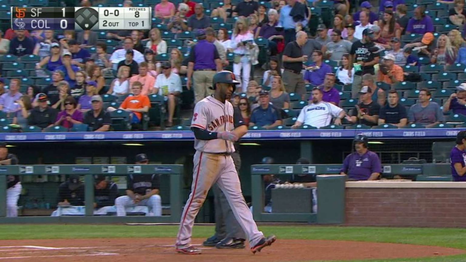 SF@COL: Posey opens the scoring with sac fly | 09/07/2016 | San ...