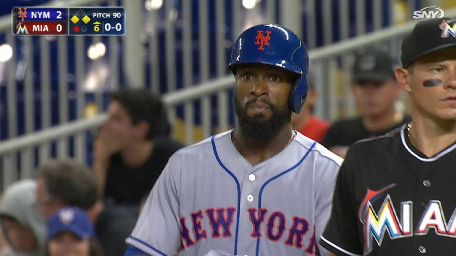 NYM@MIA: Jackson doubles Mets' lead on seeing-eye hit | 08/10/2018 ...