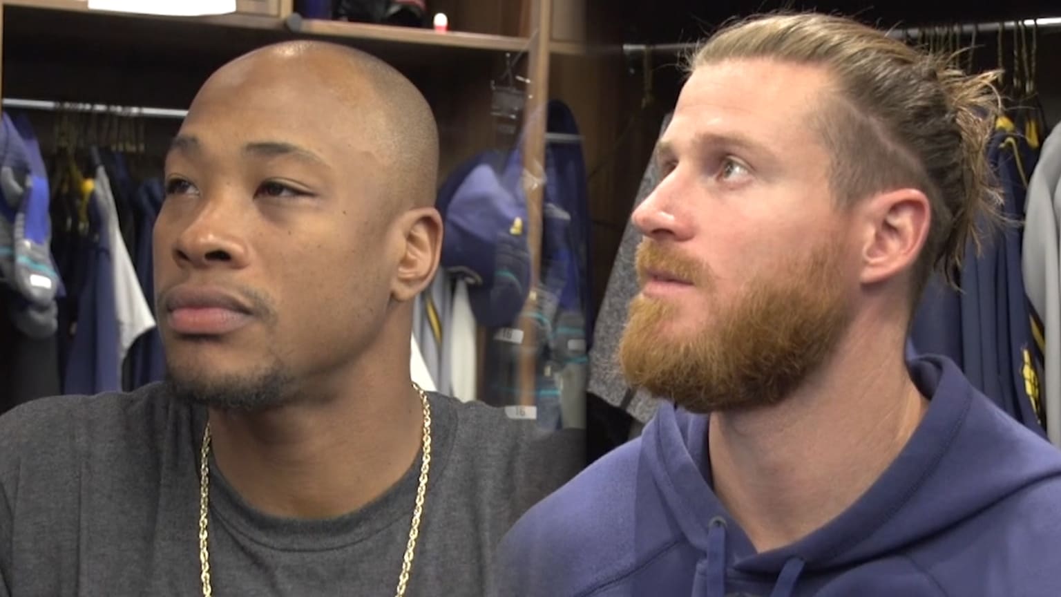 Keon Broxton and Ben Gamel talk facing live pitching | 02/23/2020 | New ...