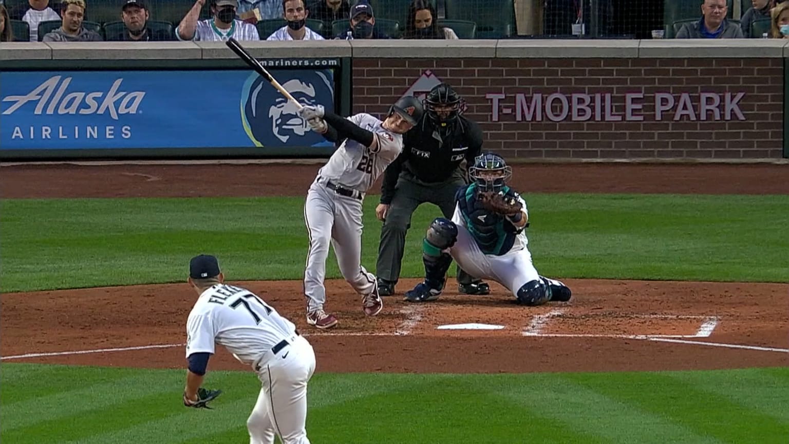 Pavin Smith finds a gap to drive in a run | 09/11/2021 | Arizona ...